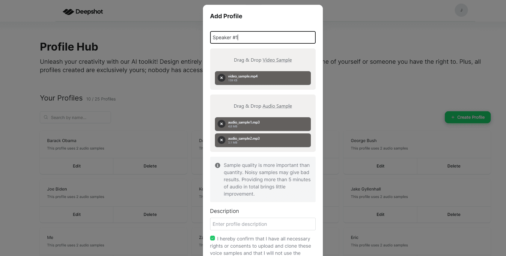 Deepshot - Dialouge generation made simple