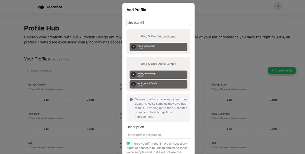 Deepshot - Dialouge generation made simple